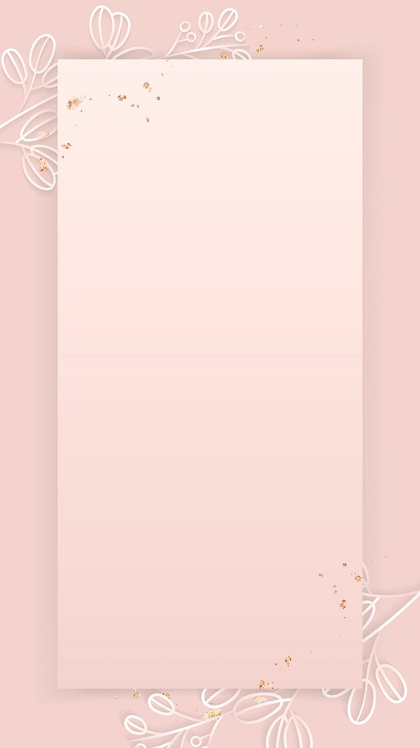 Rectangle frame floral pattern pink | Premium Vector - rawpixel