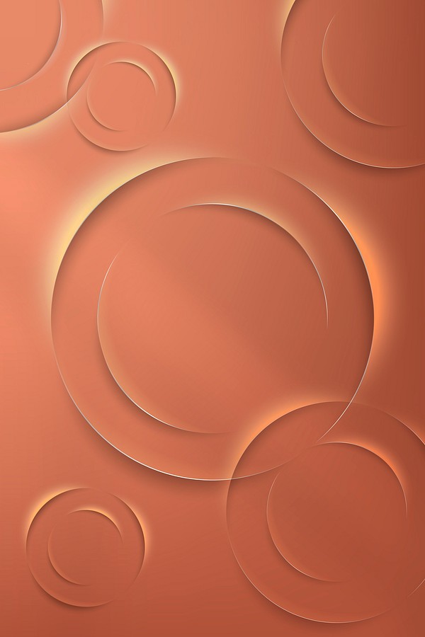 Orange circles drop shadow pattern | Premium Vector - rawpixel