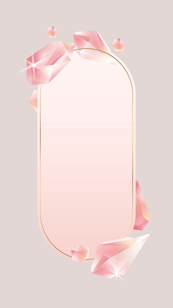 Rectangle crystal frame mobile phone | Premium Vector - rawpixel
