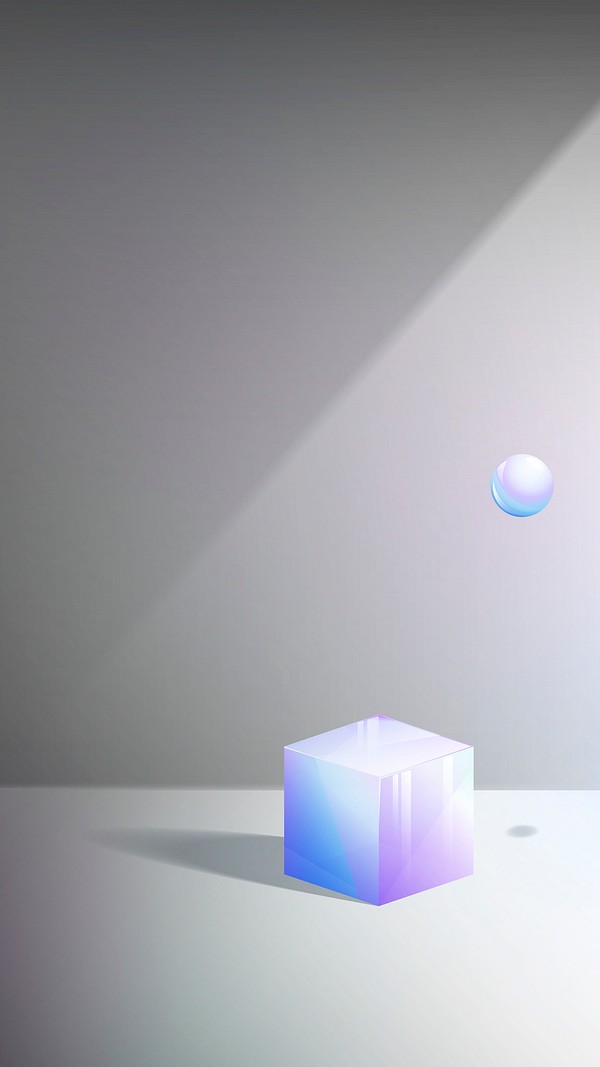 3D cube and sphere abstract | Premium Vector - rawpixel
