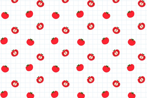 Vector tomato seamless pattern background | Free Vector - rawpixel