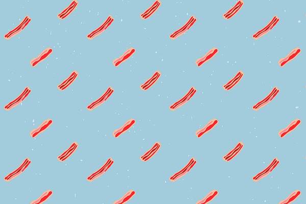 Vector bacon seamless pattern background | Free Vector - rawpixel