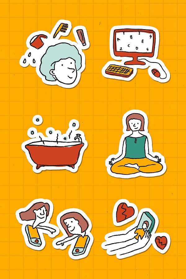 Activities home doodle style sticker | Premium Vector - rawpixel