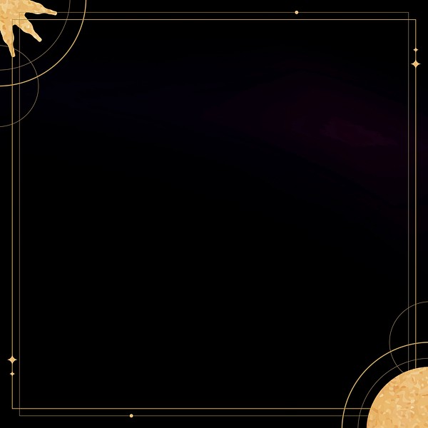 Gold sun and moon frame | Premium Vector - rawpixel