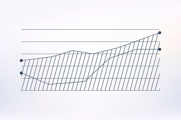 Growth graph blue infographic vector | Premium Vector - rawpixel