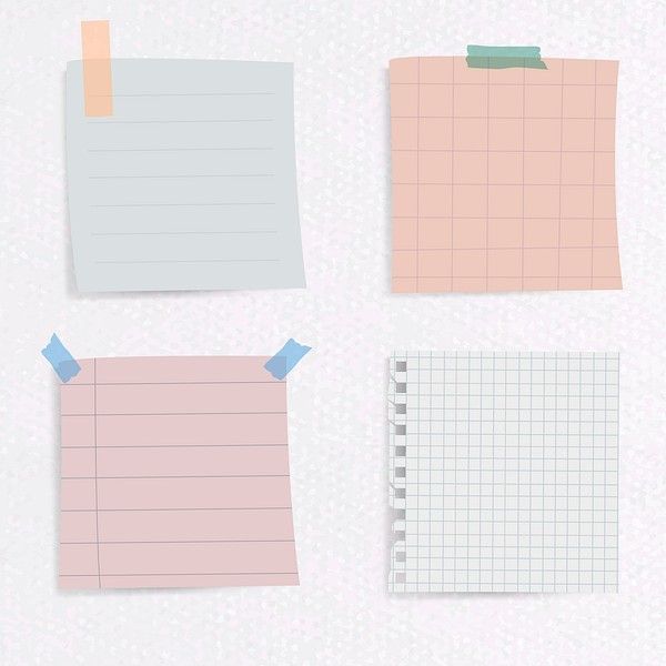 Set notepaper textured paper background | Premium PSD - rawpixel