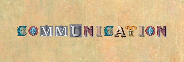 Communication word ornamental font typography | Free Photo - rawpixel