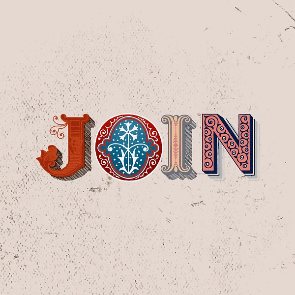 Join word western font typography | Free Photo - rawpixel