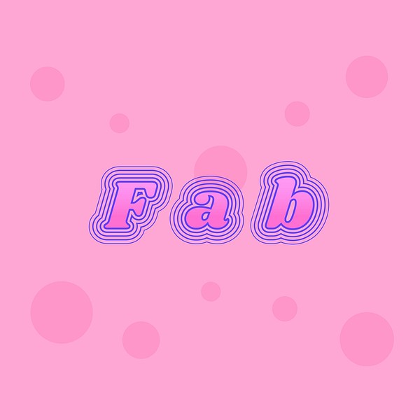 Fab retro font typography vector | Premium Vector - rawpixel