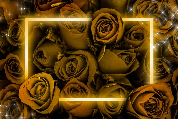 Red rose neon frame psd | Premium PSD - rawpixel