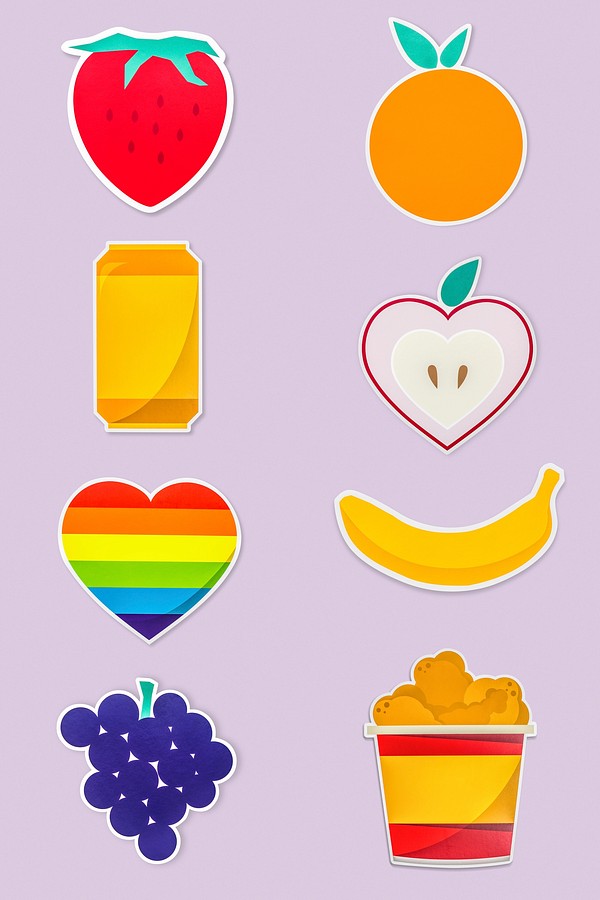 Mixed fruits food paper craft | Premium PSD - rawpixel