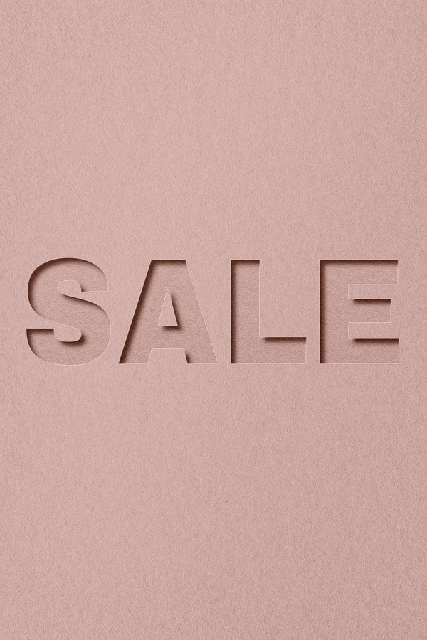 Sale text cut-out font typography | Free Photo - rawpixel