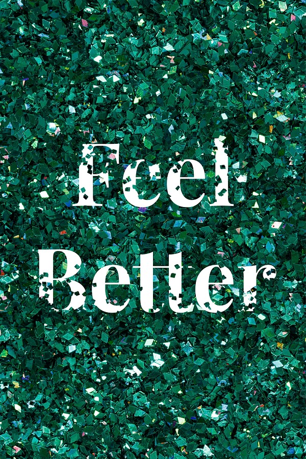 Feel better vector word glitter | Premium Vector - rawpixel