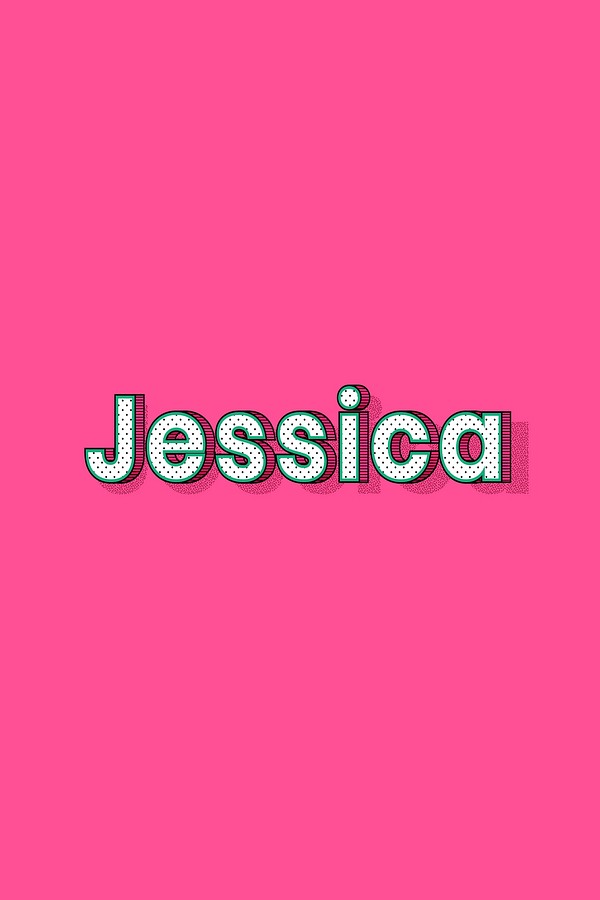 Female name Jessica typography text | Free Photo - rawpixel