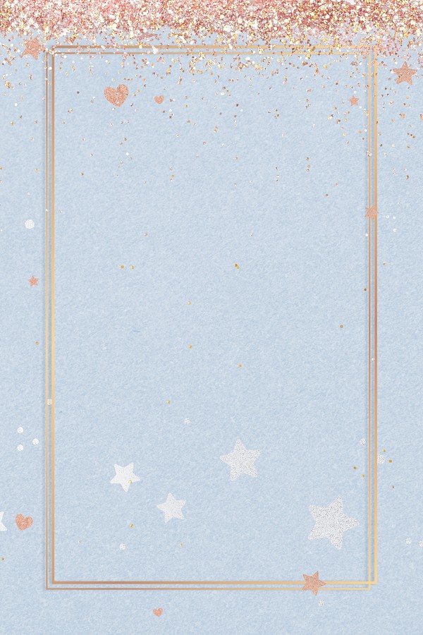 Glittery star pattern party frame | Premium Photo - rawpixel