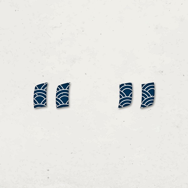 Vector quotation mark wave Japanese | Premium Vector - rawpixel
