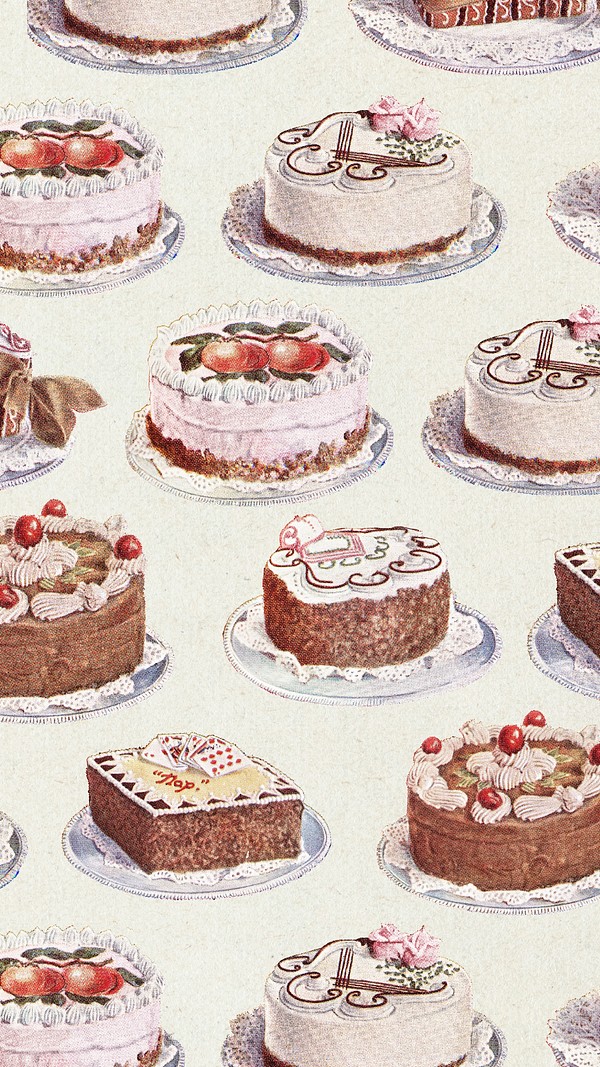 Fancy cakes patterned background | Premium Photo - rawpixel