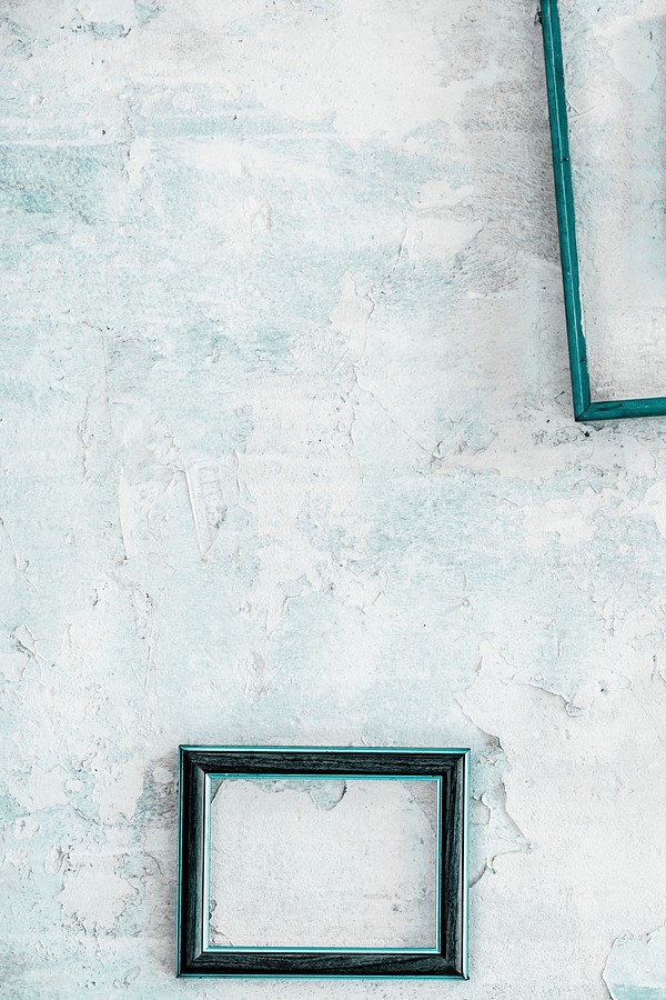 Blue frames plain wall | Free Photo - rawpixel