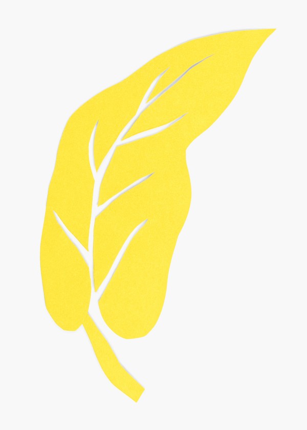 Yellow leaf psd DIY paper | Premium PSD - rawpixel