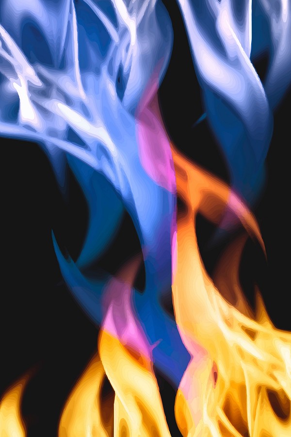 Aesthetic flame background, blazing blue | Premium Vector - rawpixel