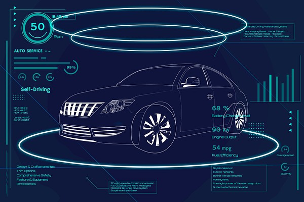 Blue sedan automotive design vector | Premium Vector - rawpixel