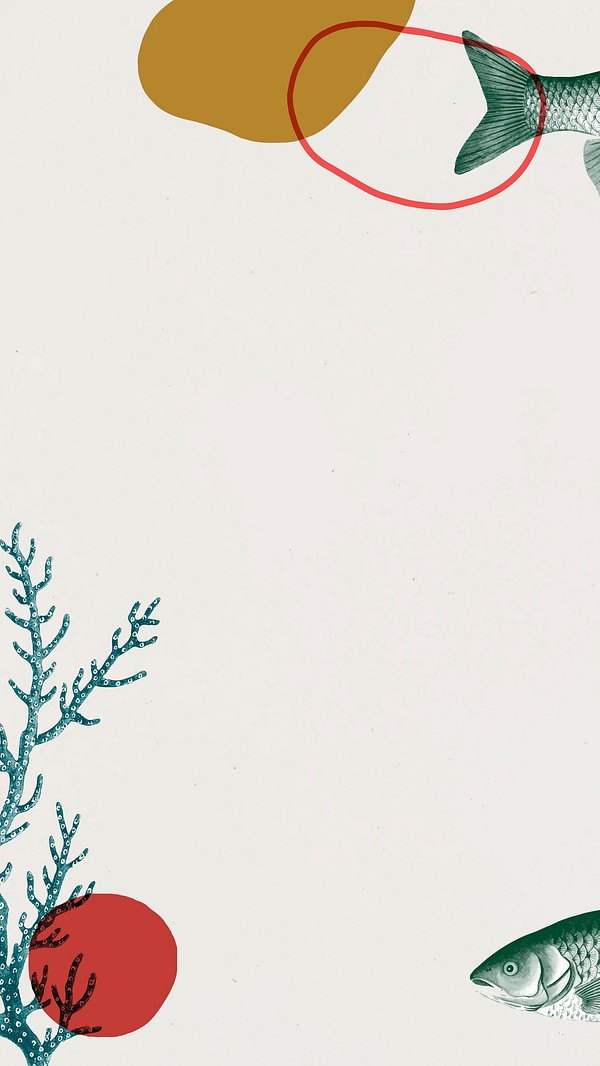 Vintage fish frame art vector | Premium Vector - rawpixel