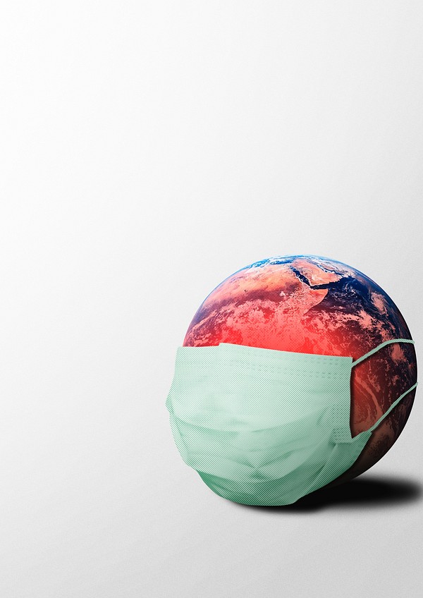 Planet earth wearing a mask | Free Photo - rawpixel