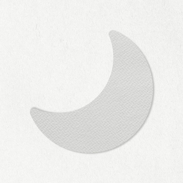Gray paper crescent moon design | Premium PSD - rawpixel