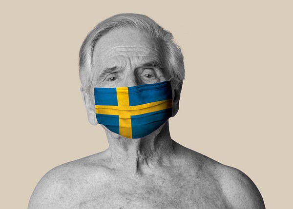 Swedish old man wearing a face | Premium PSD - rawpixel