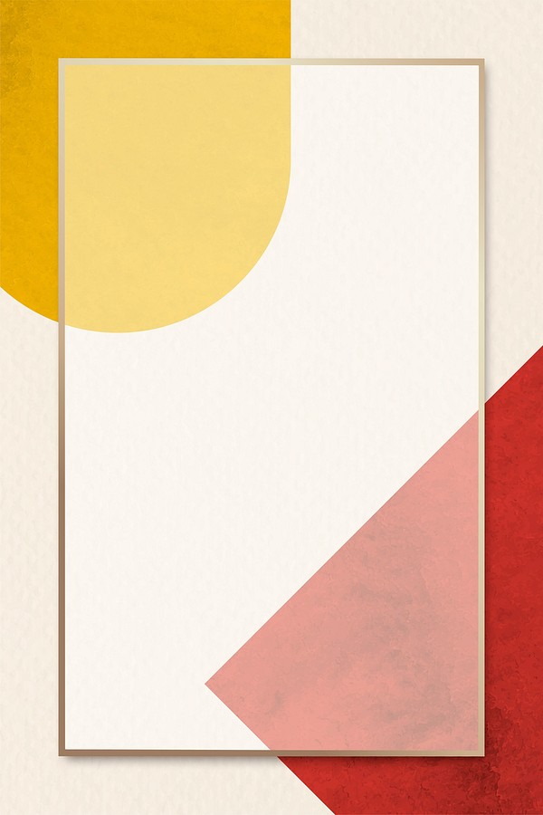 Abstract gold frame psd on red | Free PSD - rawpixel