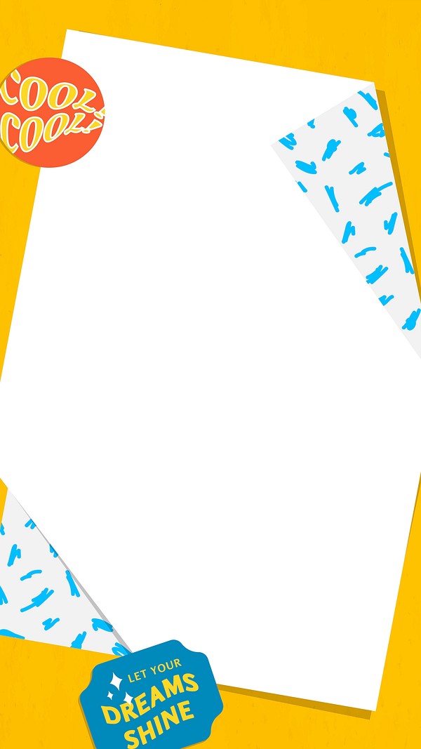 Vector word sticker folded paper | Premium Vector - rawpixel