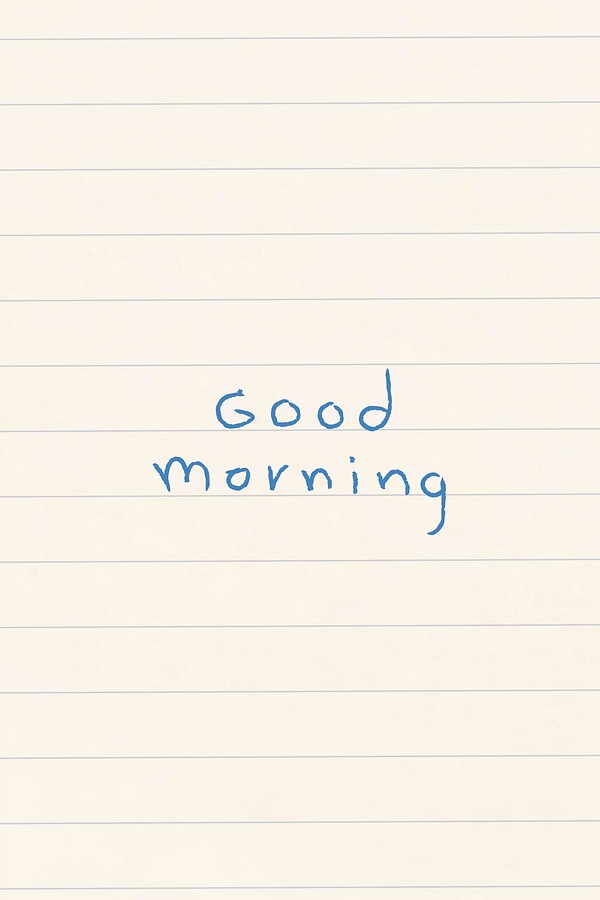 Stylish good morning word lined | Premium Vector - rawpixel