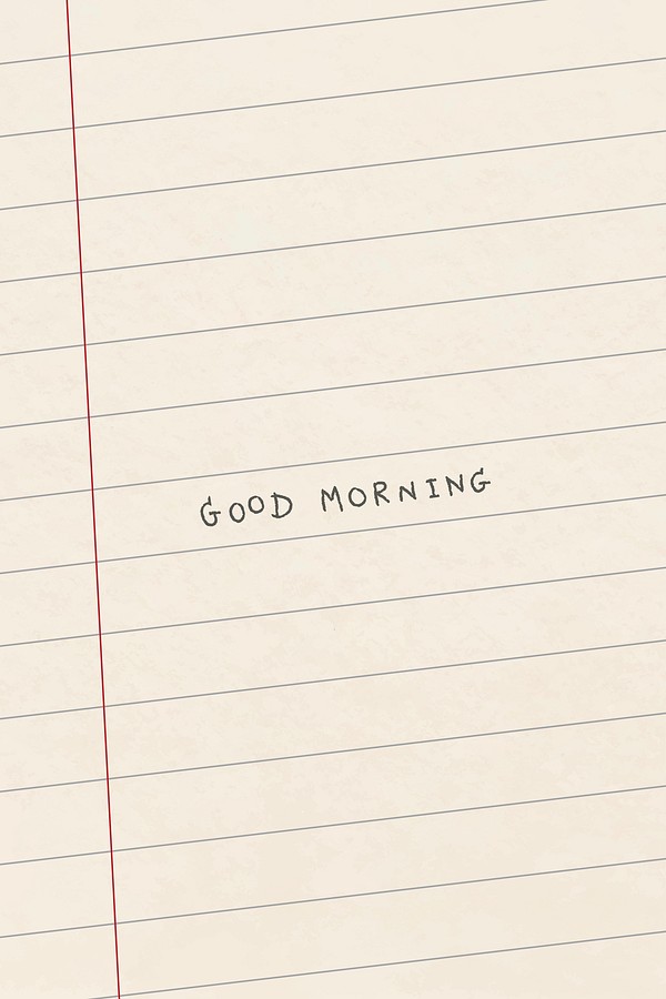 Stylish good morning word on lined | Premium Vector - rawpixel