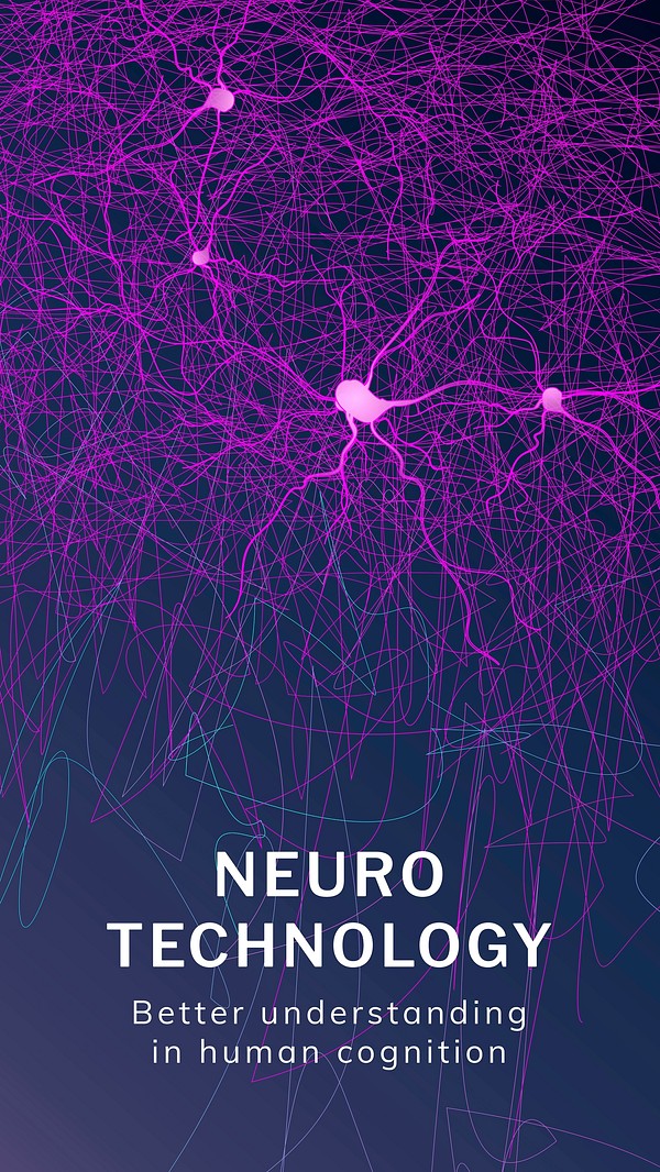 Neurotechnology smart healthcare template vector | Premium Vector ...