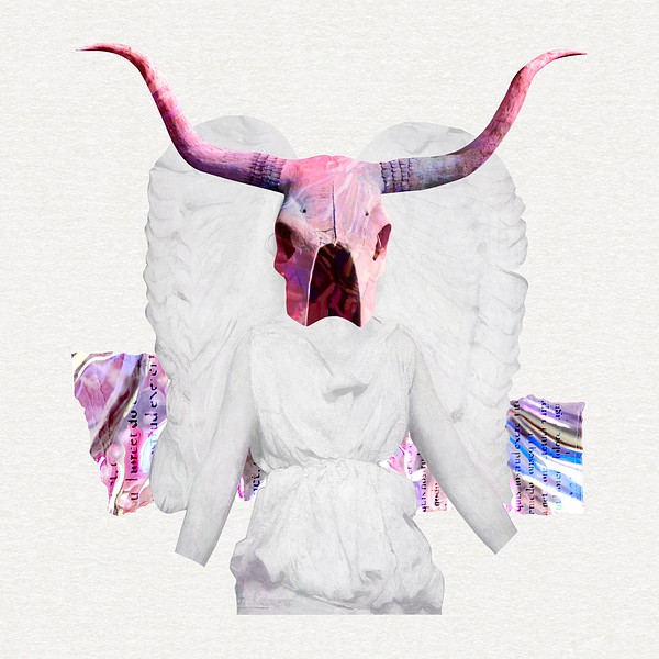 Collage angel devil vintage illustration, | Premium Photo Illustration ...