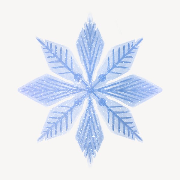 Aesthetic snowflake clipart, watercolor design | Premium Photo - rawpixel