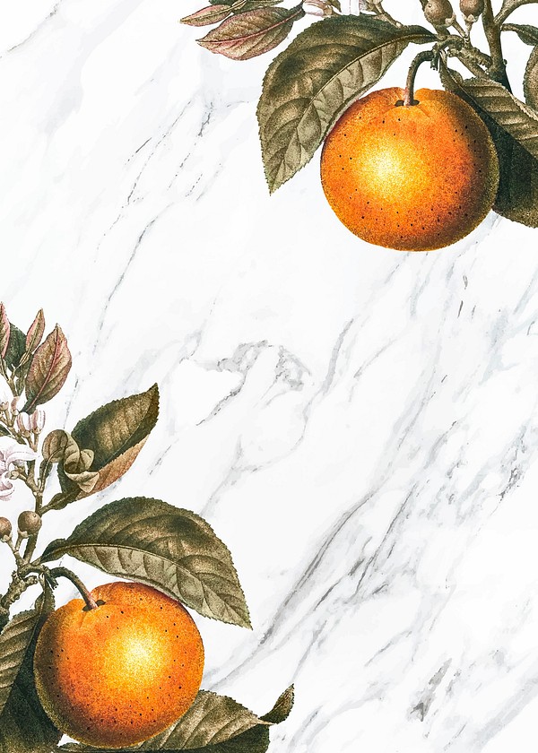 Tropical oranges marble texture vector | Premium Vector - rawpixel