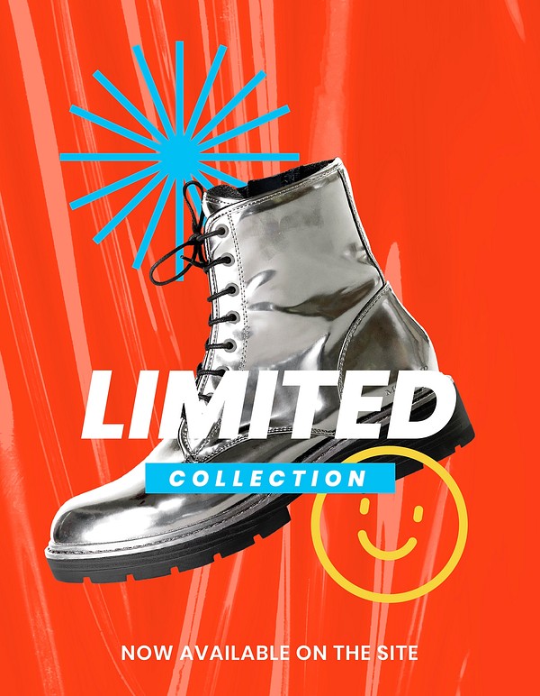 Funky fashion flyer editable template, | Premium PSD Template - rawpixel