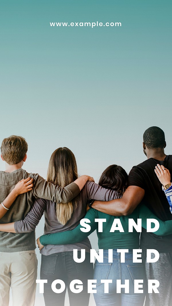Stand united together social banner | Premium Vector Template - rawpixel