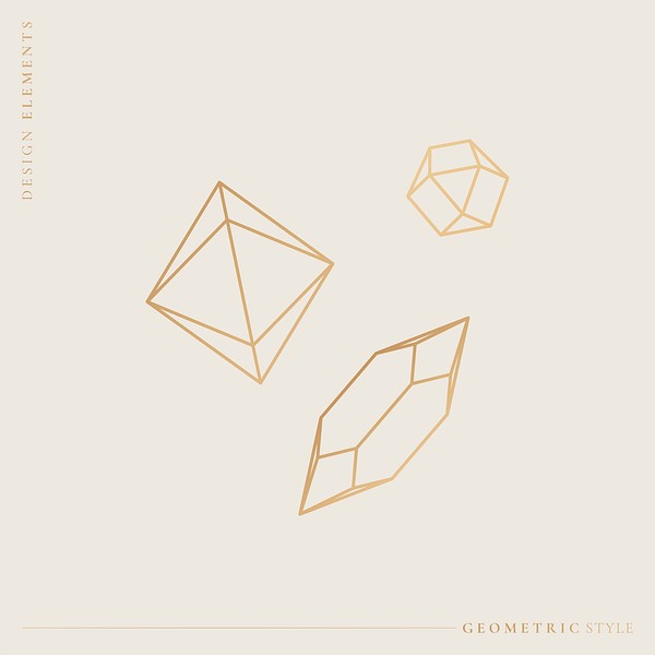 Geometric diamond design collection vector | Free Vector - rawpixel