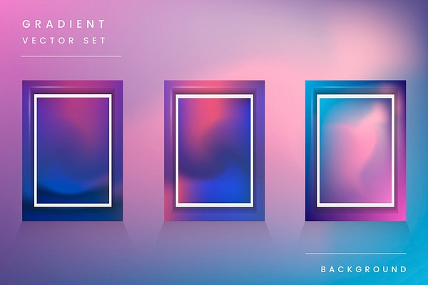 Blue gradient poster template vector | Premium Vector - rawpixel