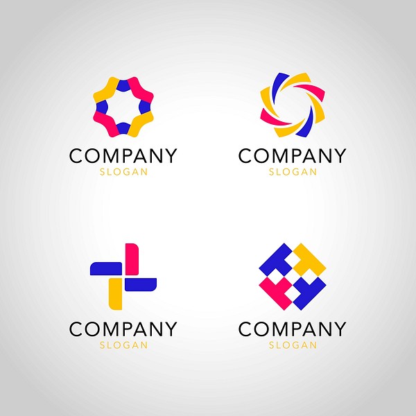 Colorful company logo collection vector | Premium Vector - rawpixel