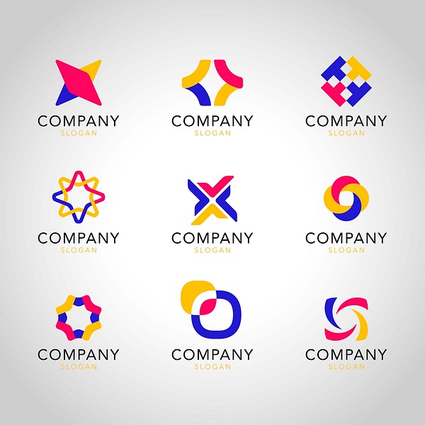 Colorful company logo collection vector | Premium Vector - rawpixel