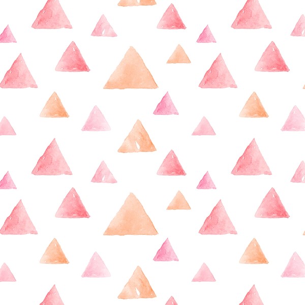 Pink watercolor triangle seamless patterned | Premium Vector - rawpixel