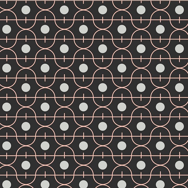 Seamless round geometric pattern vector | Premium Vector - rawpixel