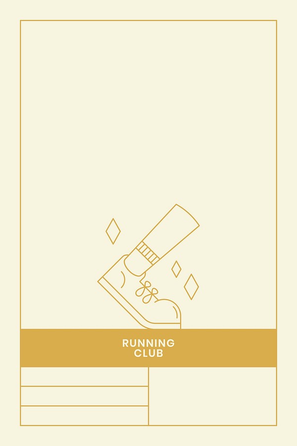 Blank yellow fitness note template | Premium Vector - rawpixel