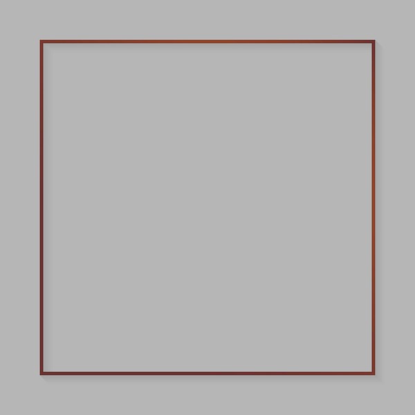 Square bronze frame on gray | Free Vector - rawpixel