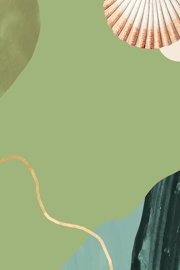 Clam shell pattern green background | Premium Vector - rawpixel