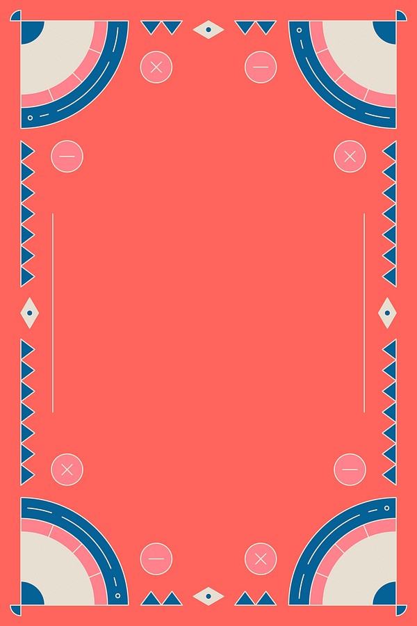 Ethnic geometrical patterned bright pink | Premium Vector - rawpixel
