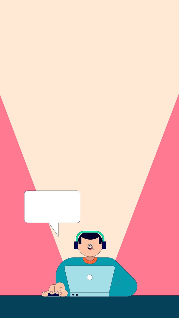 Illustration of young man texting | Premium Vector Illustration - rawpixel